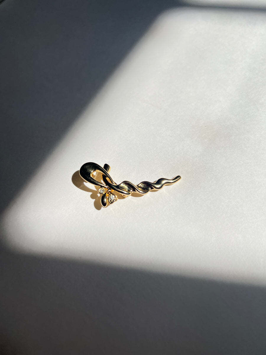 Golden Twist Brooch – Chambers Vintage