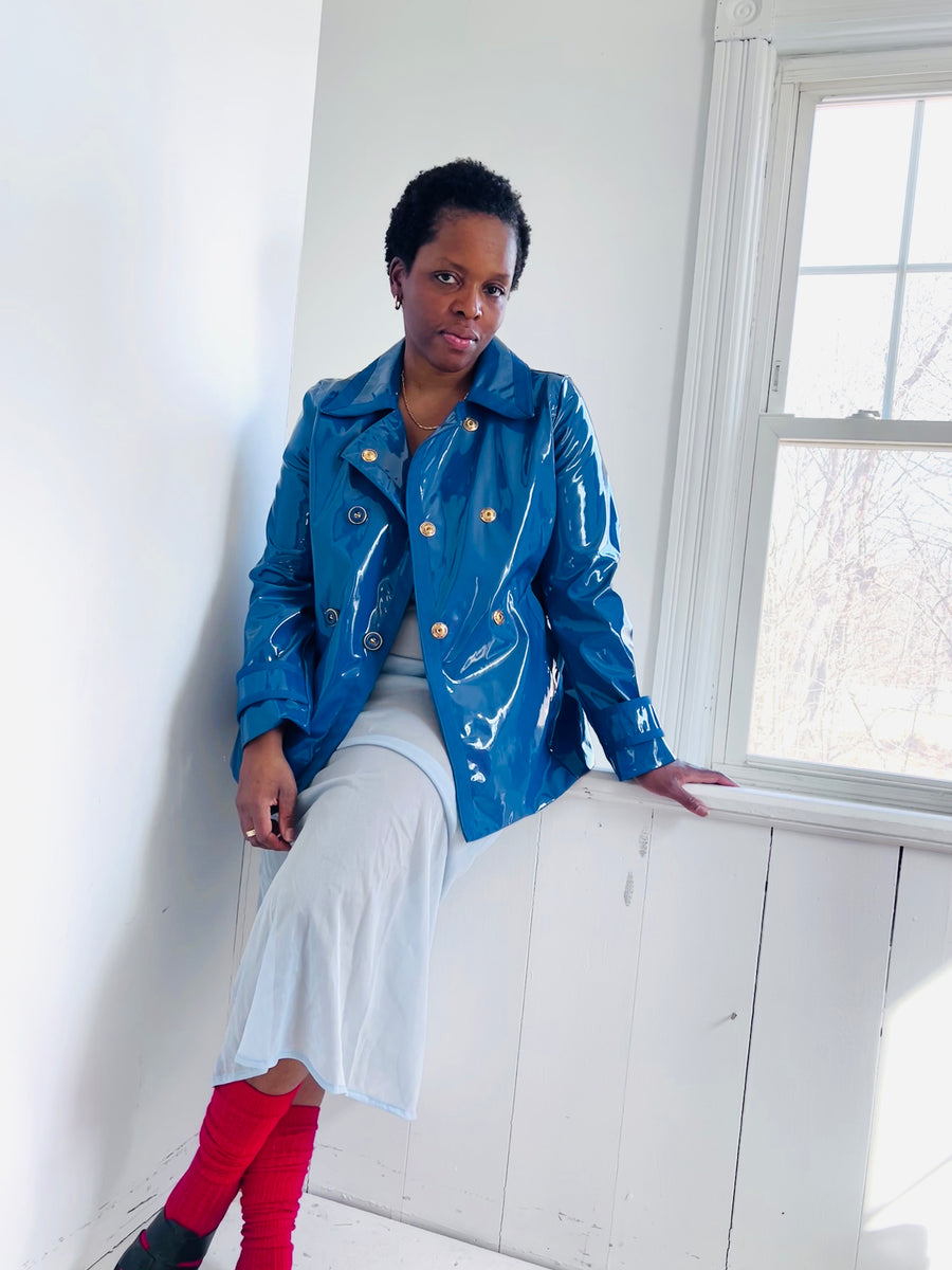 Blue Vinyl Jacket – Chambers Vintage